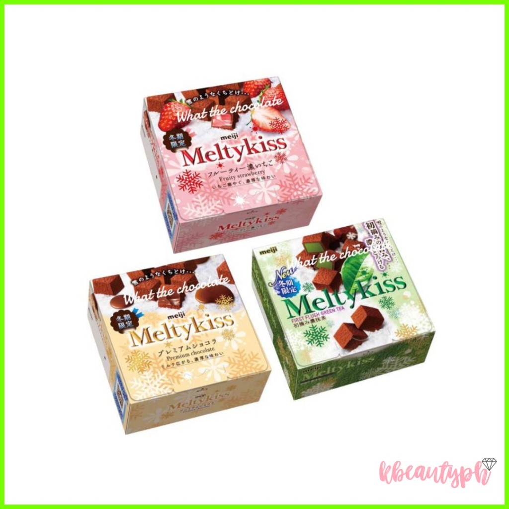 JAPAN Meiji Meltykiss Chocolate | Strawberry | Matcha 52g (EXP: DEC 2024) | Shopee Philippines