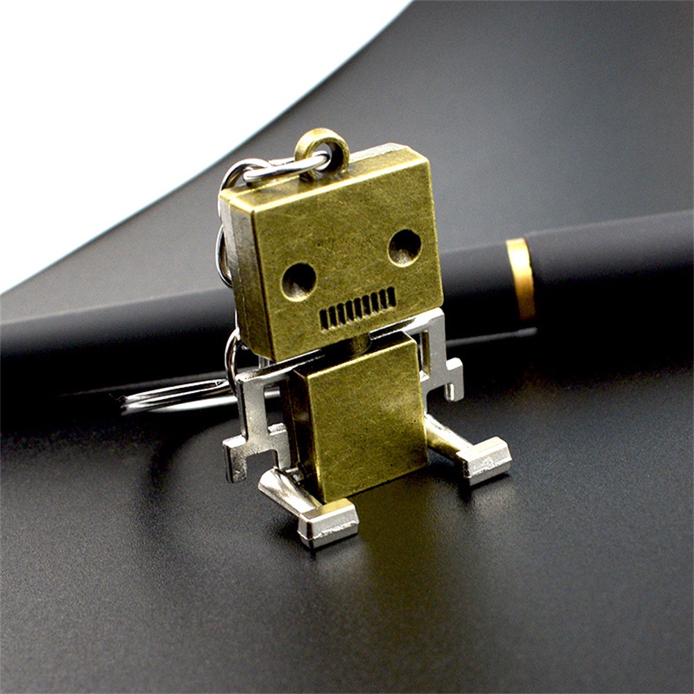 Colorful Cute Metal Robot Keychain Cool Screw Keychain Mini Tool Key ...