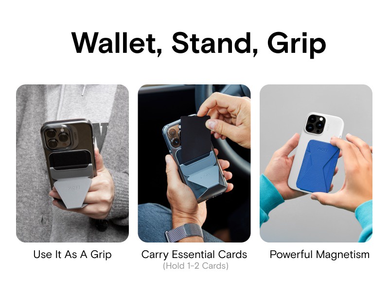 MOFT Gen 4 Snap on Magnetic Phone Stand and Wallet,MOVAS™ Material Made ...