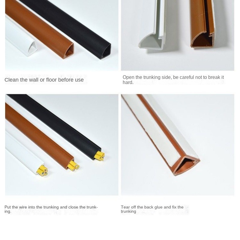 Triangle Corner Internal Corner Trunking PVC Open-Mounted Wall Corner ...