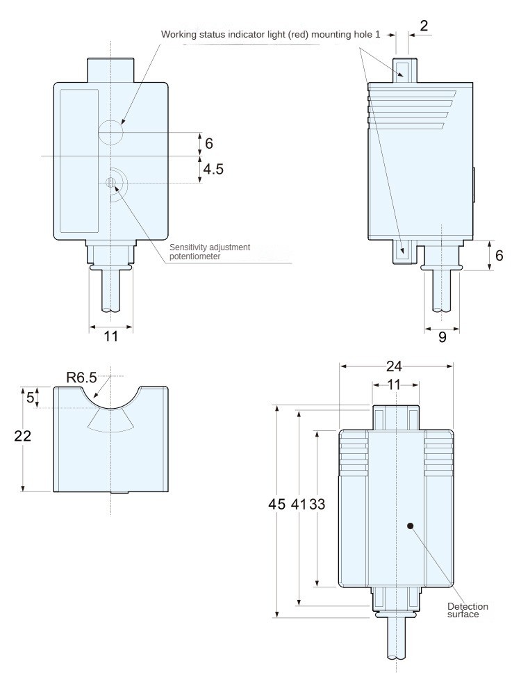 Non-contact Photoelectric Capacitive Pipe Liquid Level Sensor Water ...