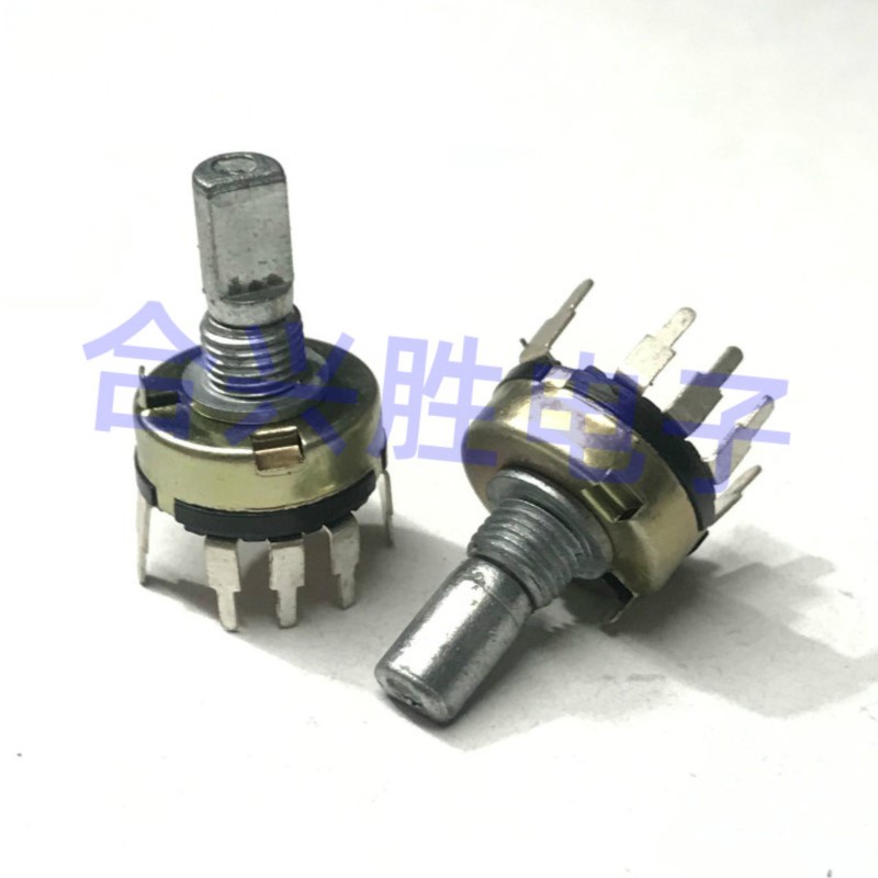 2PCS 17 Type Rotary Potentiometer With Switch B10K Radio Volume ...