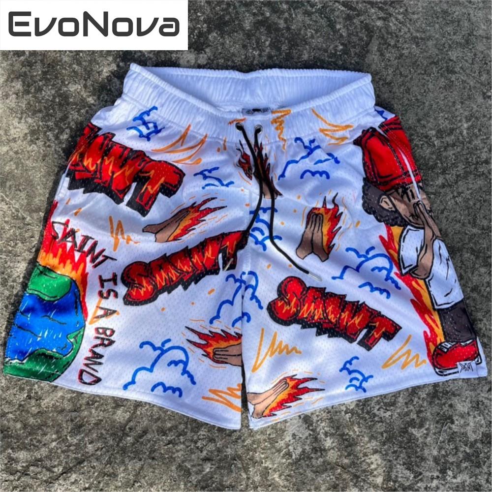 EvoNova Saint's "Doodle Mascot" Mesh Short | Shopee Philippines