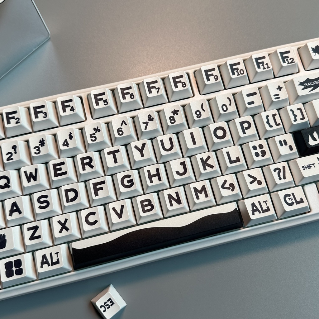 Black Large Letter Keycaps Small Complete Set Keycap for Mechanical ...