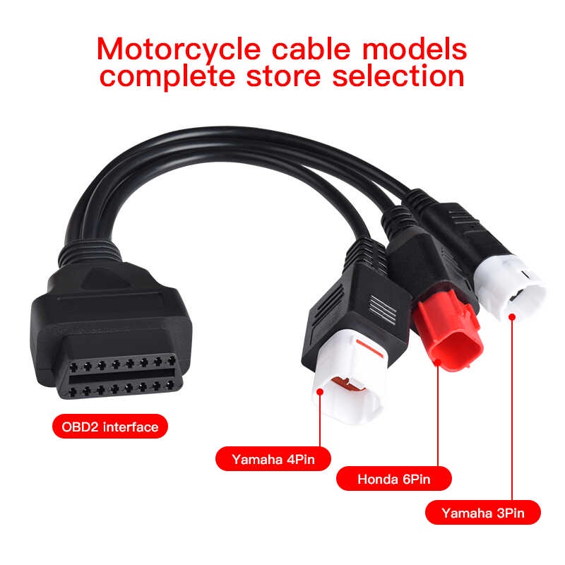 Yamaha motorcycle OBD2 diagnostic cable connector, OBD extension cable ...