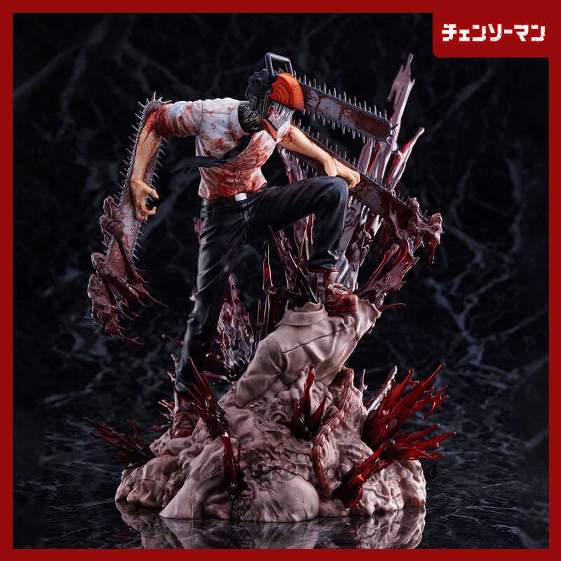 Chainsaw Man Denji Figure 29Cm PVC Statue Chainsawman Anime Figures ...