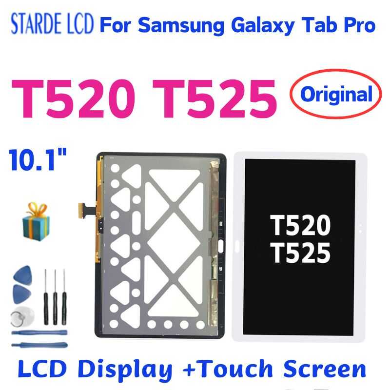 Original For Samsung Galaxy Tab Pro 10.1 T520 T525 LCD Display Touch Screen Digitizer Assembly ...