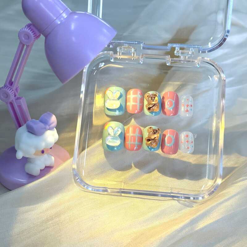 Wearing Handmade Of Dopamine Cute Cream Teddy Bear Three-Dimensional ...