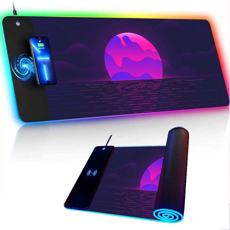 Mga Wireless Charging Gaming Mats RGB Mousepad Mouse Pad 900X400 Gamer ...