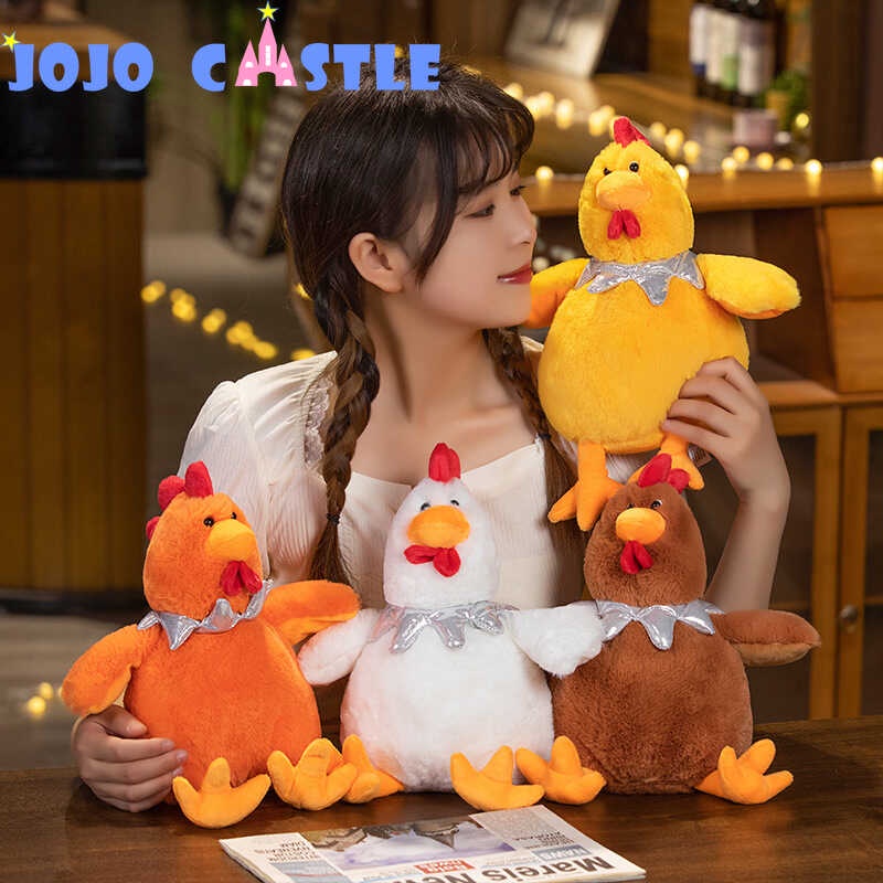 JOJO CASTLE Simulasyon Cartoon Fat Chicken Stuffed Animals Plush Toy ...