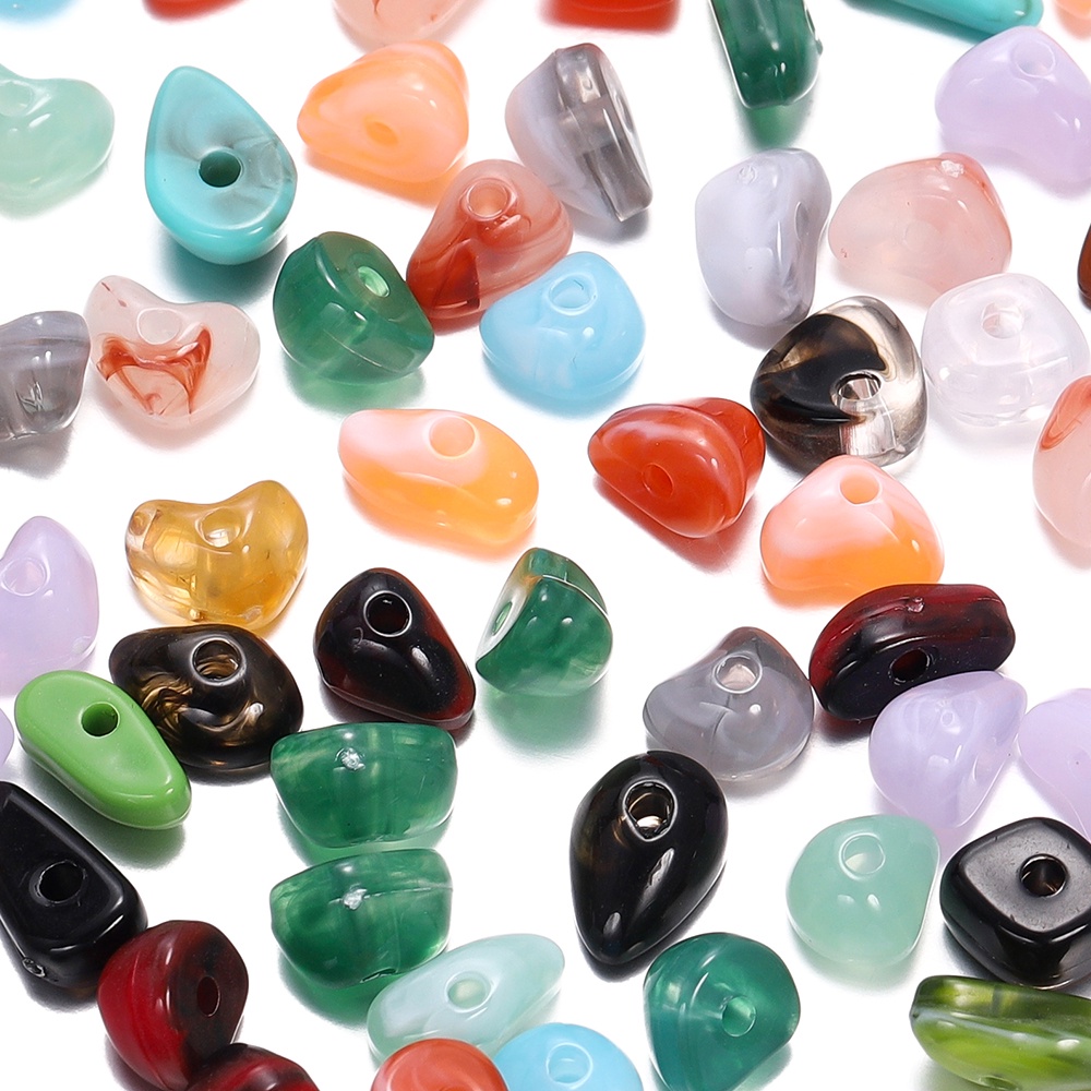 St.kunkka 50-100Pcs Acrylic Imitation Natural Stone Beads Irregular ...