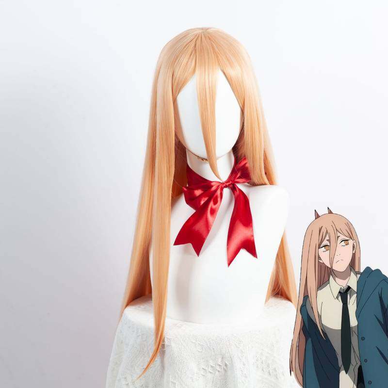 Japanese Anime Chainsaw Man Cosplay Wig Makima Power Wig Ox Horn ...