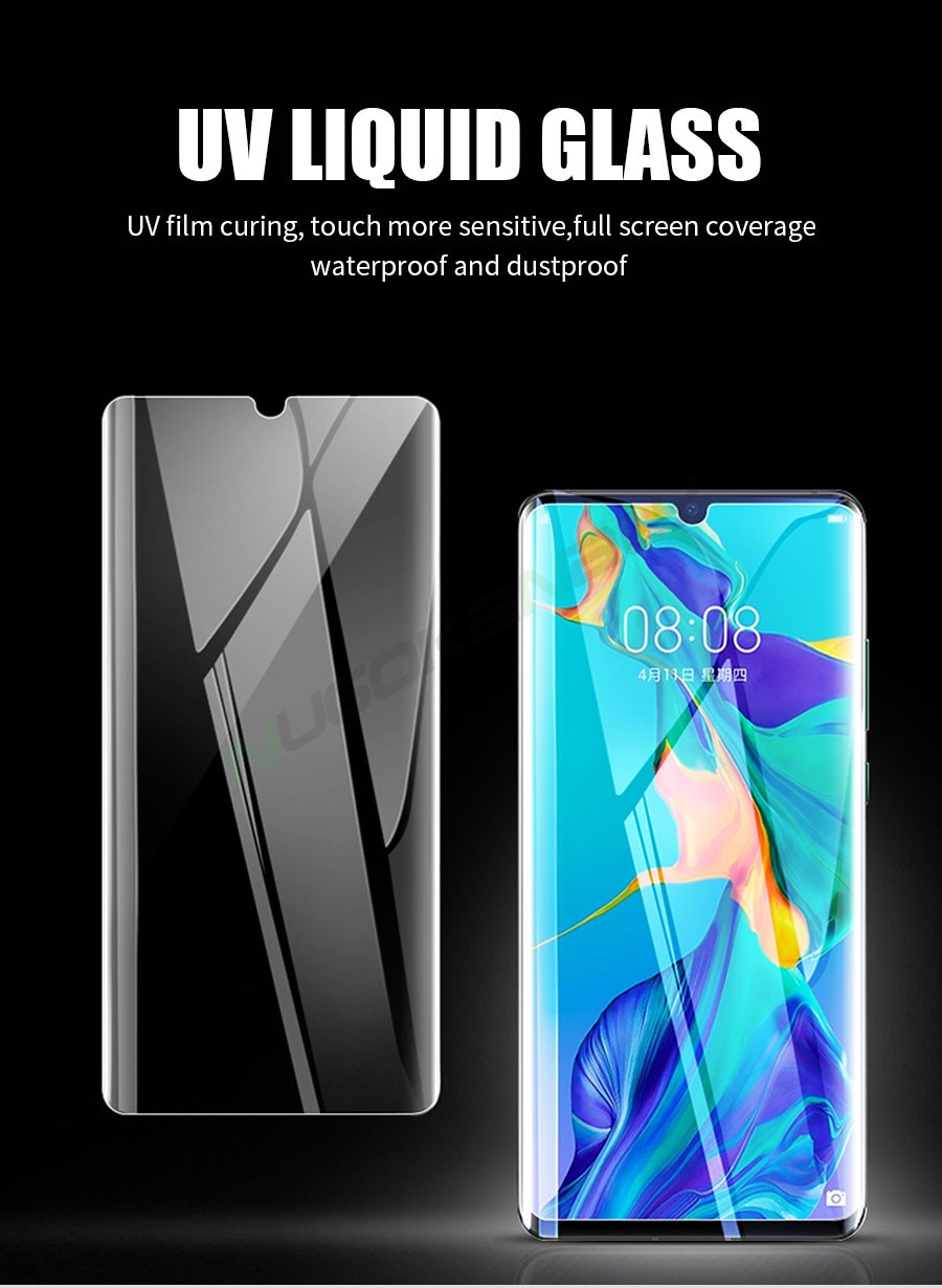 UV Liquid 3D Curved Full Glue Tempered Glass Screen Protector Full Cover for Honor X9C X9A X9b ...