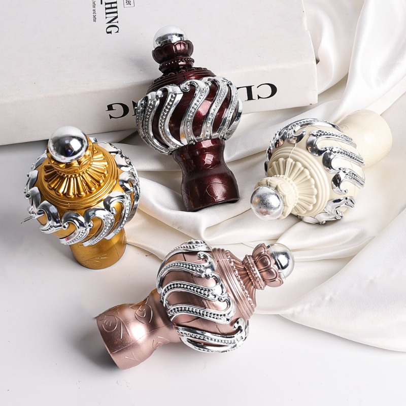 Curtain Roman Rod Head - Plastic Curtain Rod end Cap - European Style ...