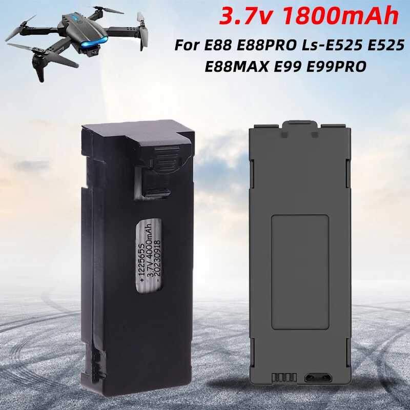 Para sa E88 E88PRO Ls-E525 E525 Drone Battery 1800mAh 3.7V kompatible ...
