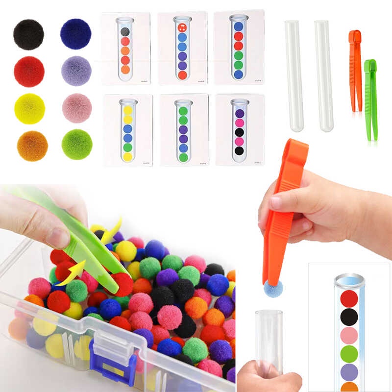 With Color Matching Card, Logic Concentration Fine Motor Skills ...