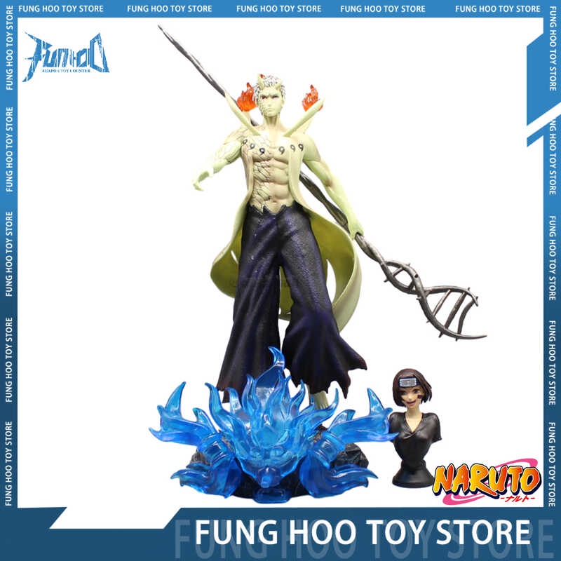 37Cm Naruto Anime Figure Uchiha Obito Rin Figure Pvc Gk Statue Figure ...