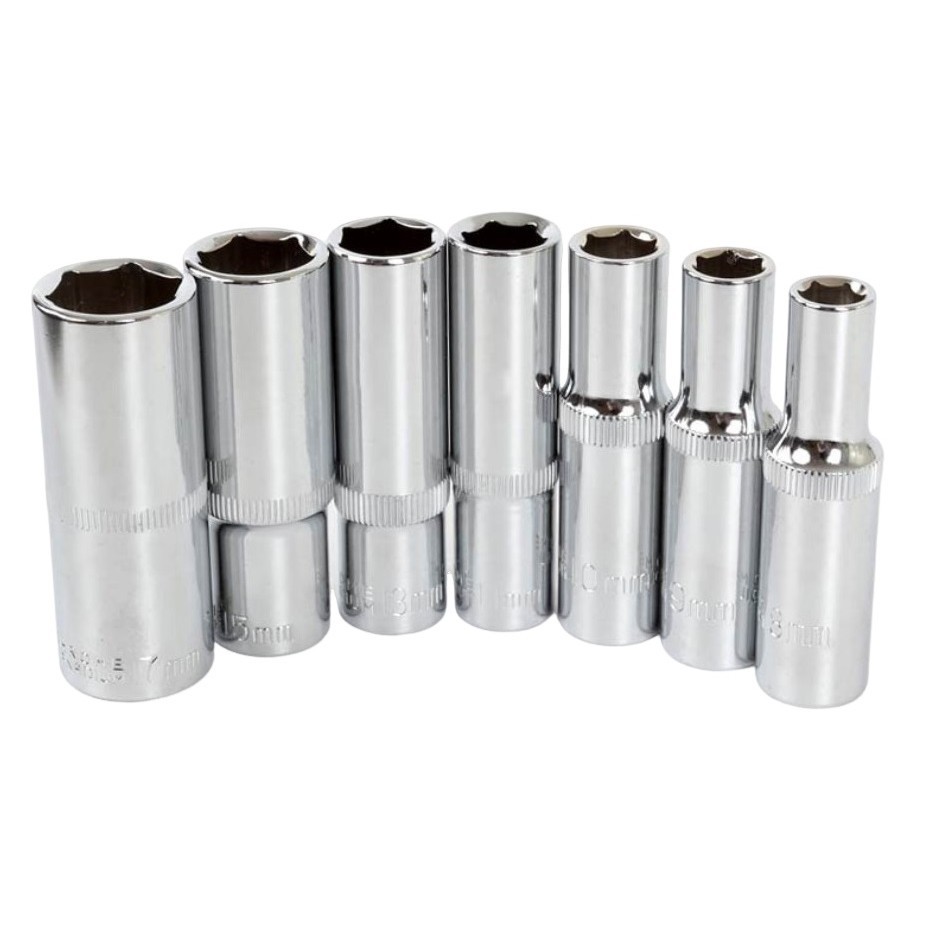 TBTOPONE ️1PC 3/8inch Deep Socket Adapter Hex Socket Wrench Heads Ratchet Tool 8-24mm | Shopee ...