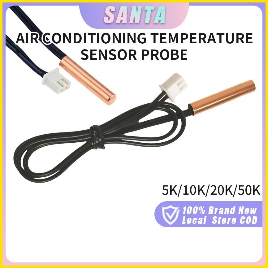 ∇ ๑ Aircon Temperature Sensor 5K 10K 15K 20K 50K Copper Head Coil ...