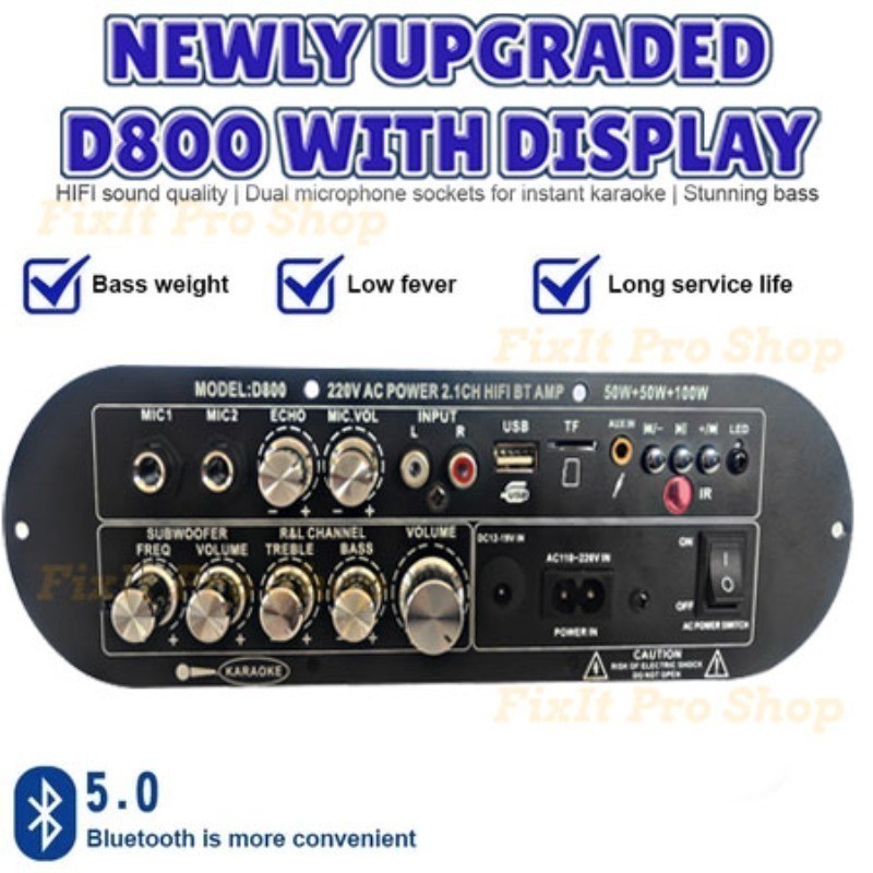 2.1 Channel Bluetooth Multi-function Digital Power Amplifier Board High ...