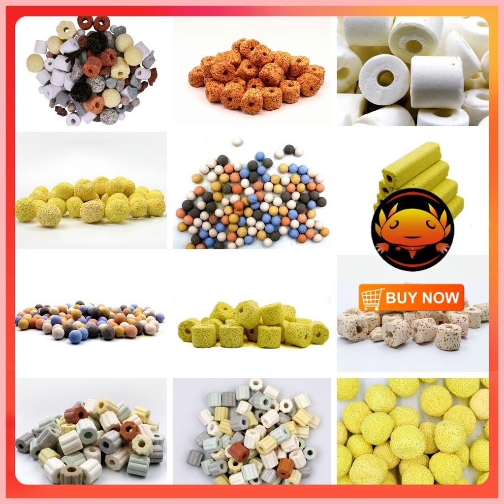 1kg Different Kinds of Filter Media for Aquarium Tank Fish Pond Ceramic ...