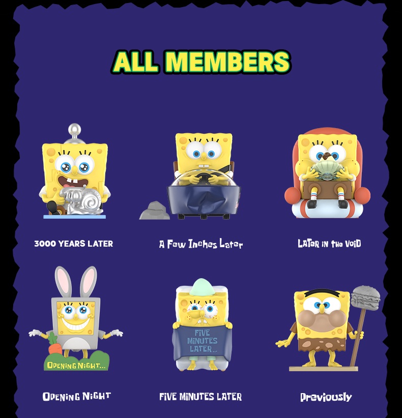 SpongeBob Life Transitions Series Cute Kawaii Action Figures Christmas ...