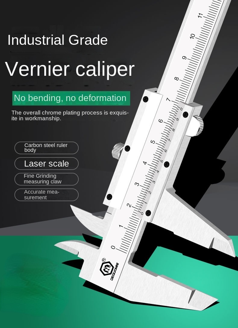 Meinite Industrial-Grade Measuring Caliper Mechanical Vernier Caliper ...
