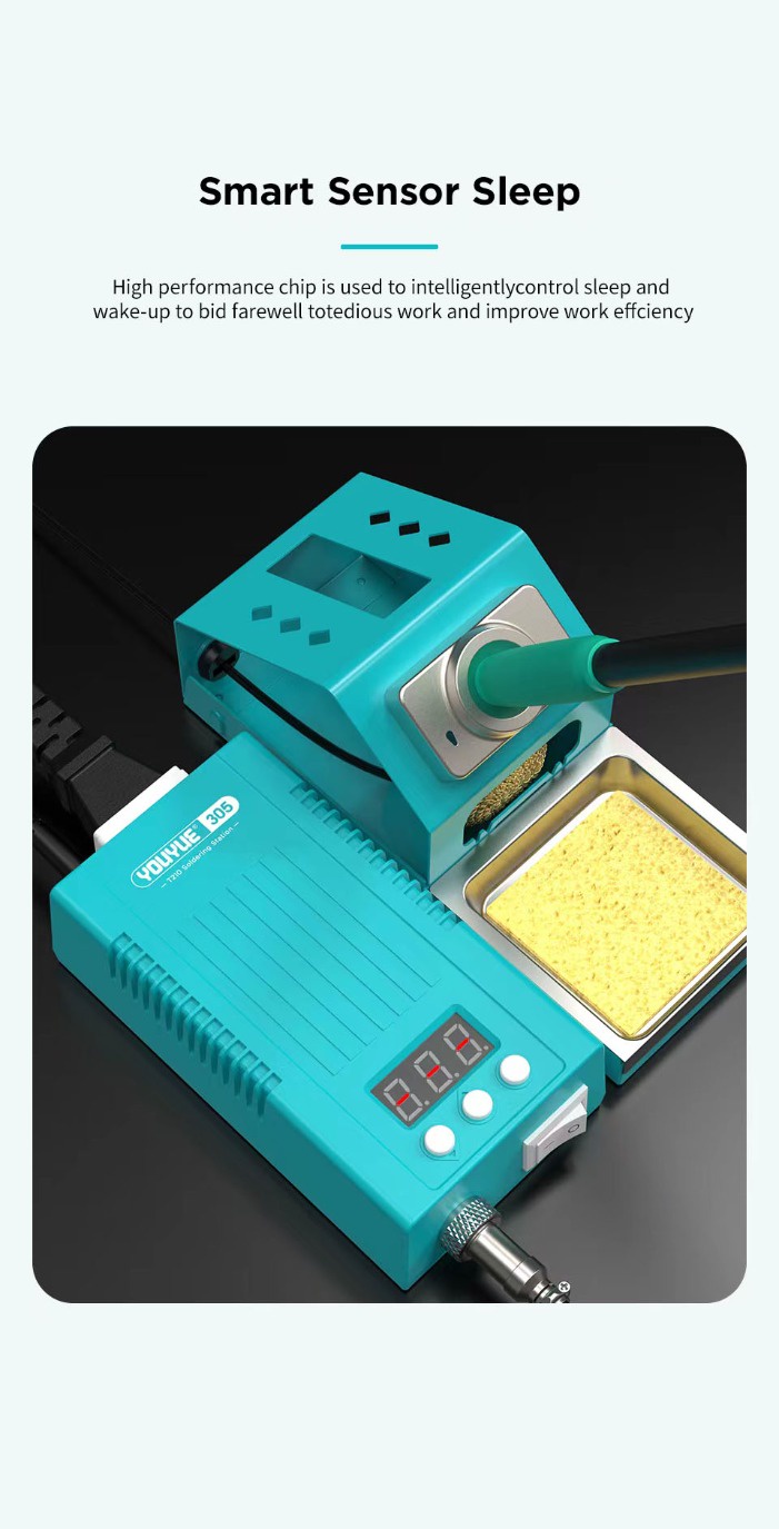 YOUYUE 305 T210 MINI Portable Soldering Table 75W With T210 Handle/Tips ...
