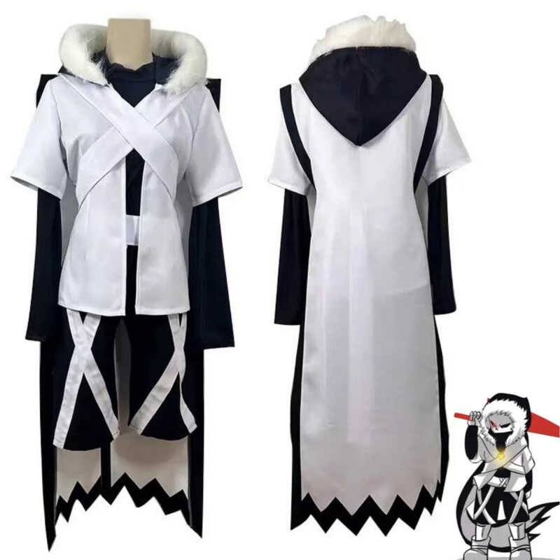 Anime Game Undertale XTALE Cross Sans Cosplay Costume White Cloak Cape ...