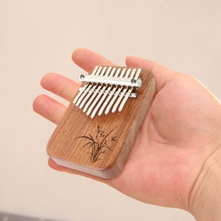 Portable 10 Key Mini Kalimba Finger Percussion Kalimba Wood Keyboard ...
