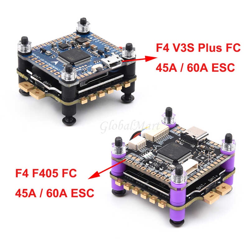 F405 F405HD Flight Controller / F4 V3S Plus FC & 45A / 60A BLheli_S ESC ...