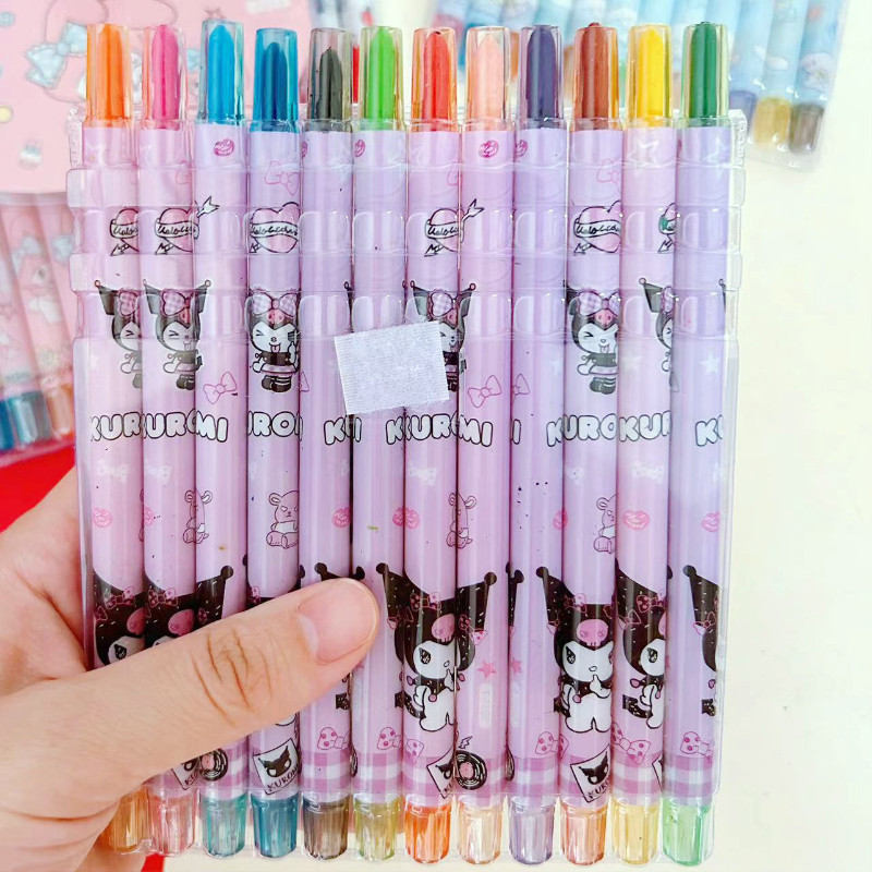 Kawaii Anime Kuromi Rotation Drawing Pen My Melody Cute Cartoon 12 ...