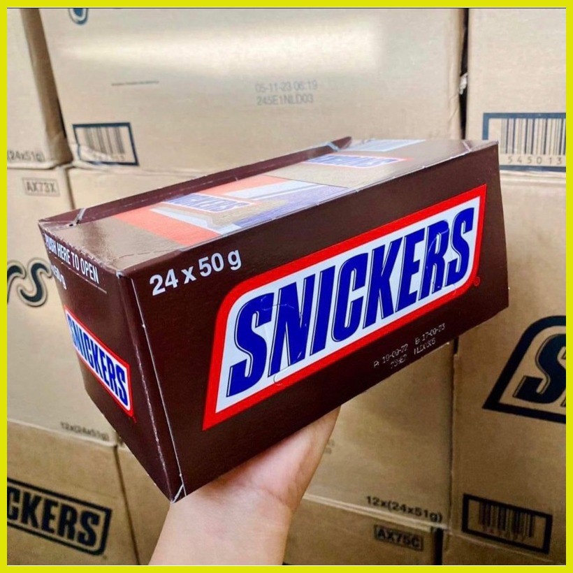 ⊕ ⭐ Snickers 50g (24pcs per box) | Shopee Philippines
