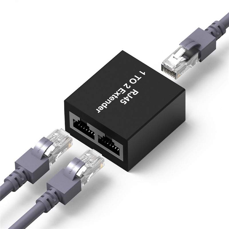 RJ45 Adapter Female to RJ46 Female Network Connector Extender 1 To 2 ...