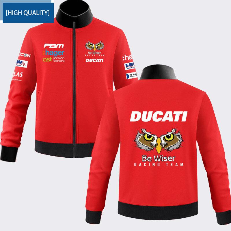 DUCATI Ducati motorcycle owl riding jacket factory team stand collar ...