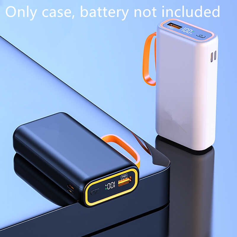 5V 2 Slot 21700 Battery Storage Box Welded Case DIY Power Bank Charger ...