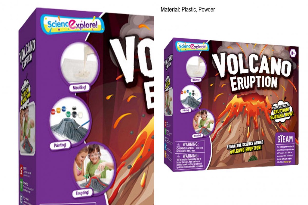 1Set Volcanic Eruption Model Eco-friendly Stimulate Learning Interest ...