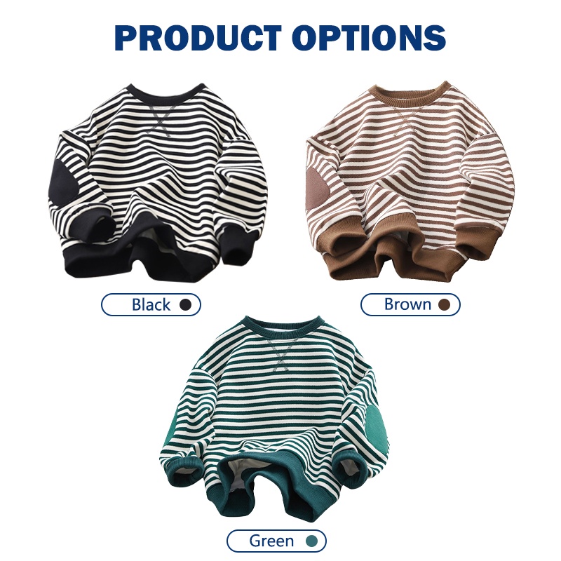 AKS Fashion Kids Sweatshirt for Boys 4-11Y Round Neck Long Sleeve ...