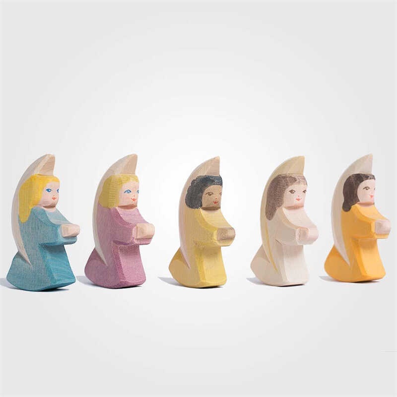Angel Series Handmade Wooden Figures Engelchen Small World Play Open ...