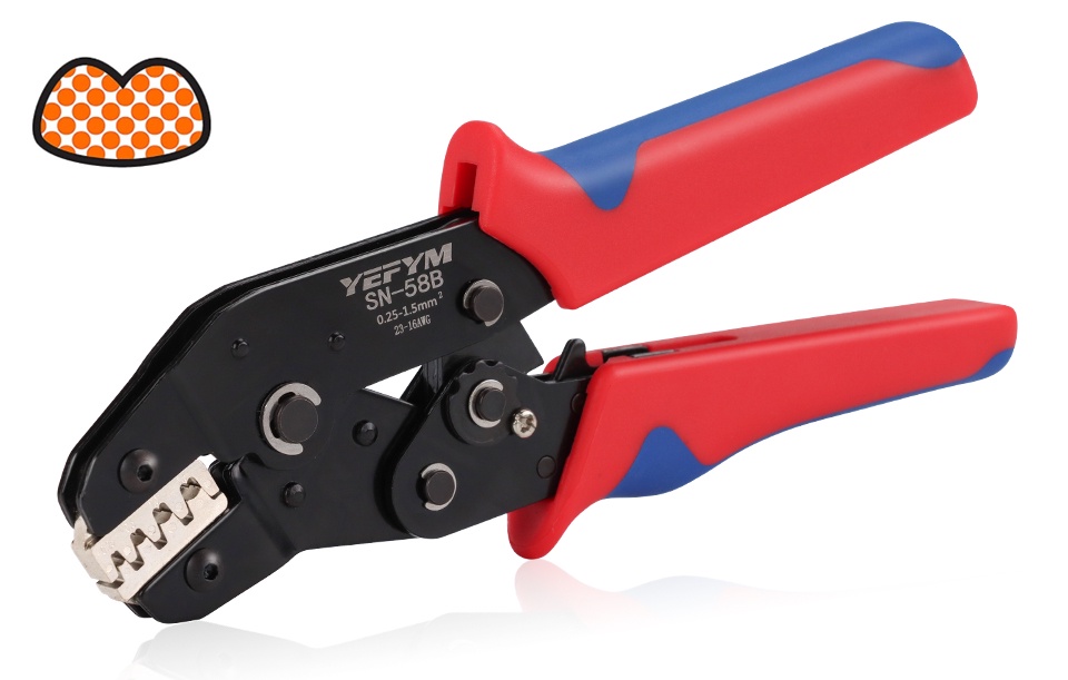 Non-insulated 23-16 AWG Open Barrel Crimping Tool 0.25-1.5mm² ...
