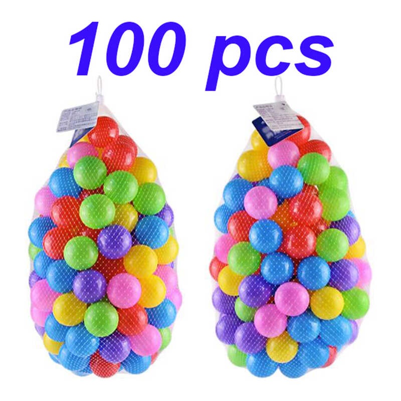 100 Pcs Baby Plastic Balls Water Pool Ocean Ball Games For Children ...