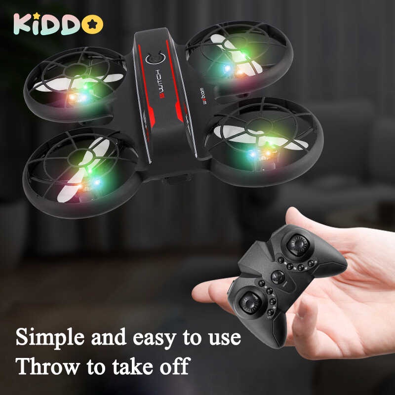 Mini RC Drone Airplane Helicopter UFO Infraed Remote Control Light ...