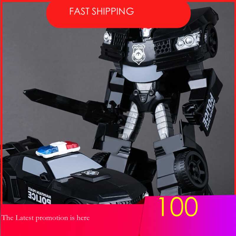 Classic Transformation Toy Police Car Robot Action Figure Collection ...