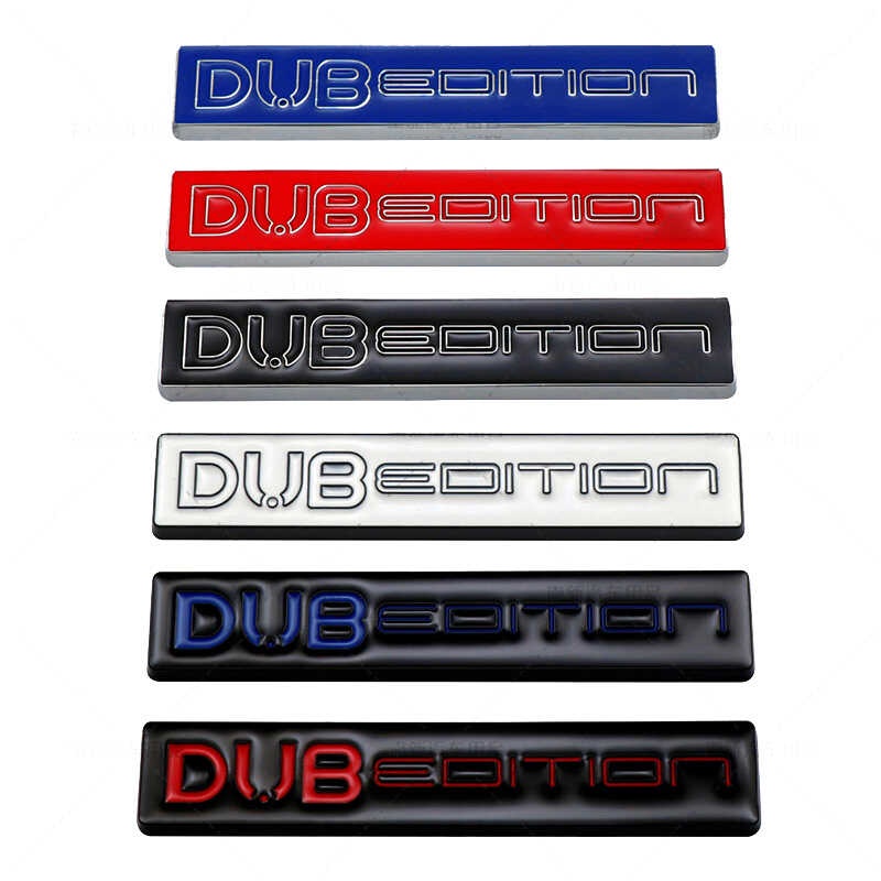 3D Metal Car DUB EDITION - Rear Trunk Front Grille Decals Emblem Badge ...