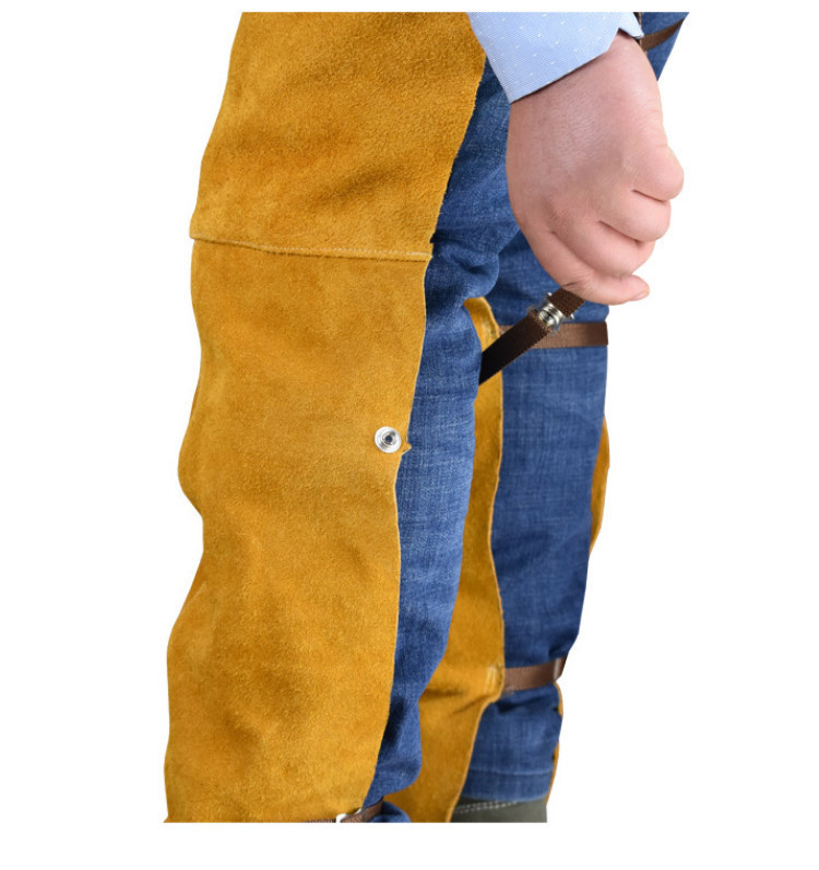 Welding Leather Split Leg Apron Heavy Duty Spark Flame Heat Resistant ...