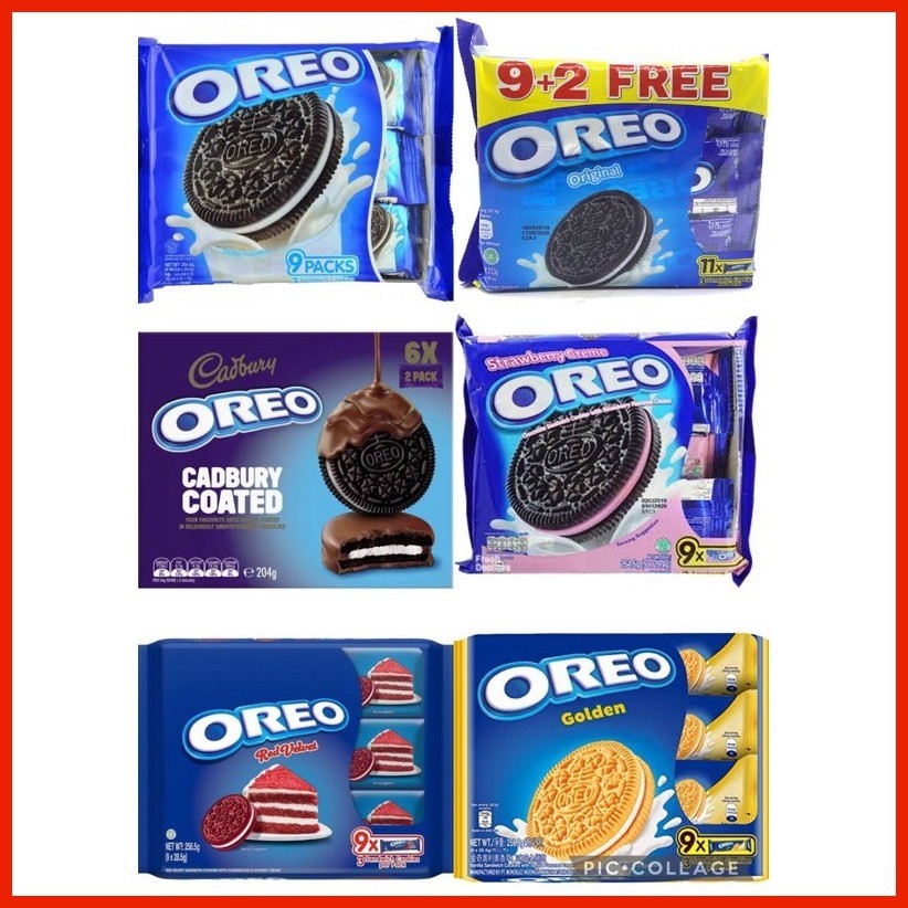 ⭐ ♠ Oreo Black Pink / Cake Choco Coated / Red Velvet Cream / Original ...