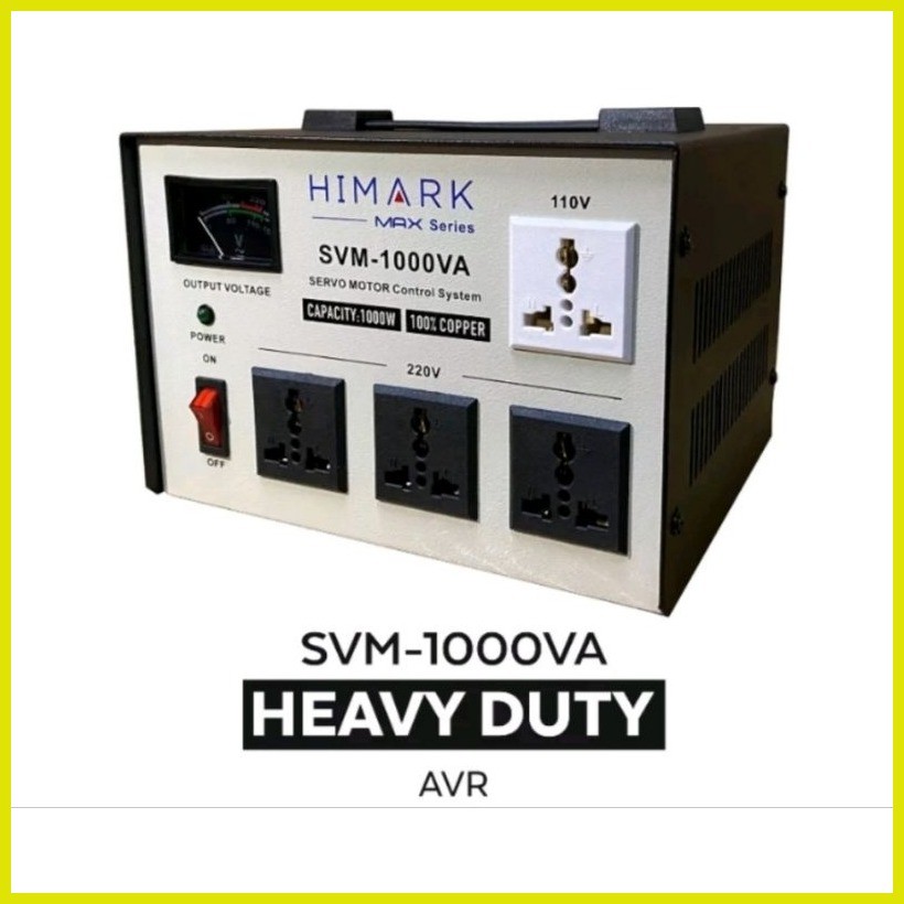 Himark SVM-1000VA AVR / 1000Watts AVR, Max Series, 100% true output ...