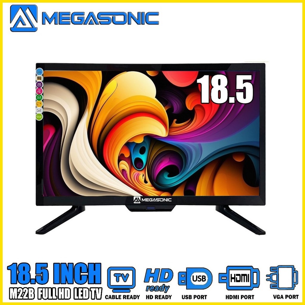MEGASONIC LED TV 17 19 18.5 19 20 22 23 24 27 INCH LED TV | Shopee ...