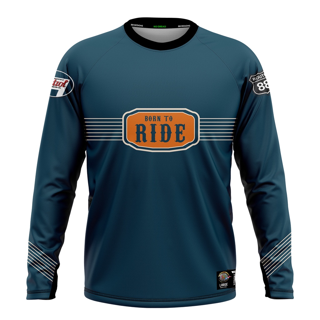 Motor Cycle Jersey Long Sleeve for Men Big Size Bron To Ride MOTORCYCLE FULL SUBLIMATION JERSEY ...