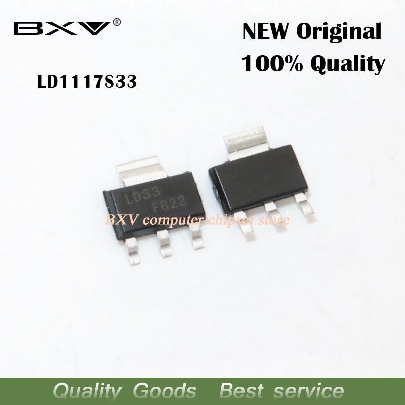 10pcs LD1117S33CTR SOT-223 LD1117S33 SOT223 LD33 IC REG LDO 3.3V 950MA ...